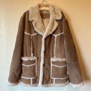 LAWLESS | Jackets & Coats | Vintage Leather Cowboy Coat With Faux Fur ...